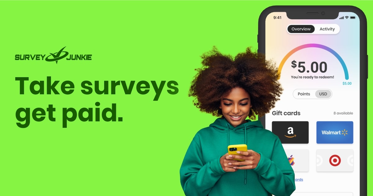 Join me on Survey Junkie and earn cash!